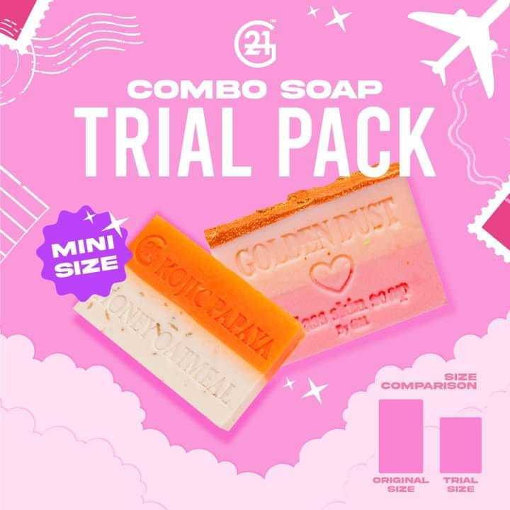 【WITH FREEBIES】G21 Mini Soaps 60g | Duo Soap | Golden Dust Soap | Trial ...