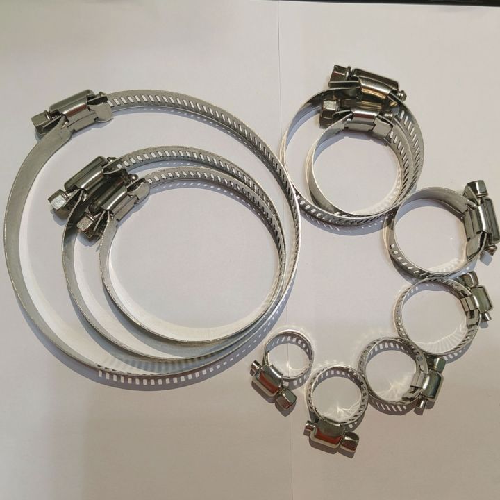 Hose Clamp Stainless Steel Line Pipe Clip Pipe Clamp Tube Fastener 1/2 ...
