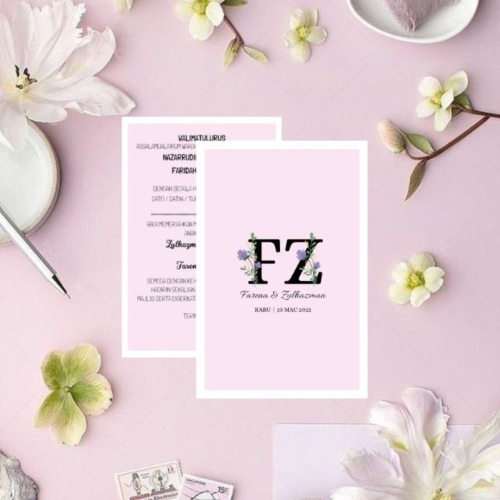KAD KAHWIN | INVITATION CARD | WEDDING CARD | Lazada