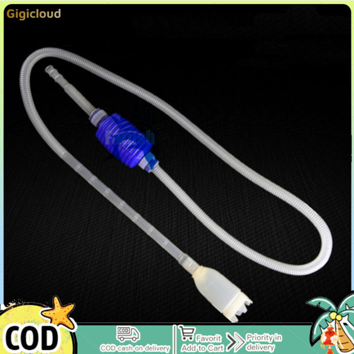 Aquarium Manual Cleaner Tool Siphon Gravel Suction Pipe Fish Tank ...