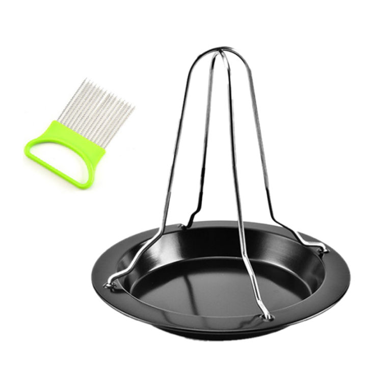 (UKYF) Vertical Roaster Chicken Stand Folding Chicken Roaster Rack with ...