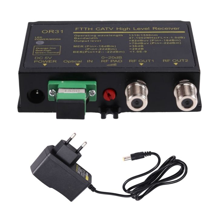 OR31 1550nm Mini Optical Receiver AGC Ultra-Low-23dbm 2 Way High Level ...