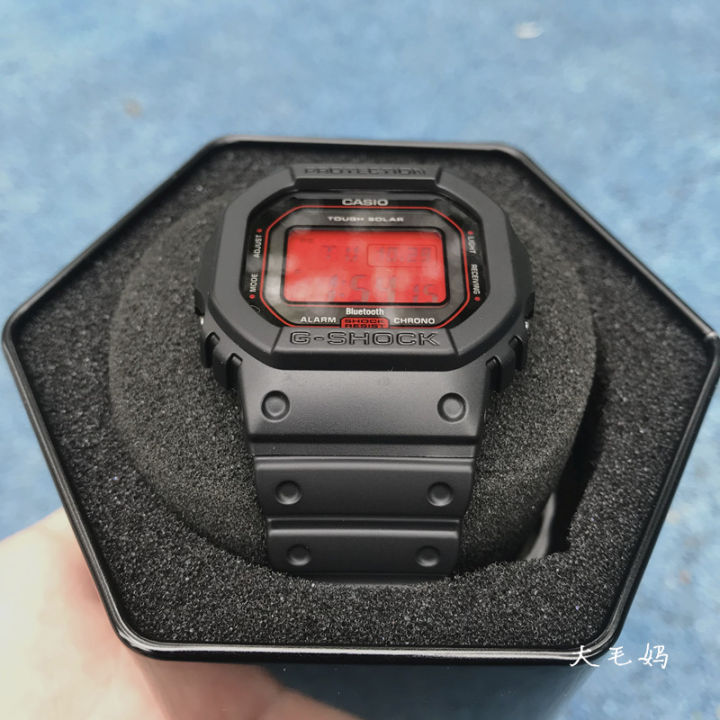 Casio red square GW-B5600AR-1 male and female GSHOCK limited blood ...