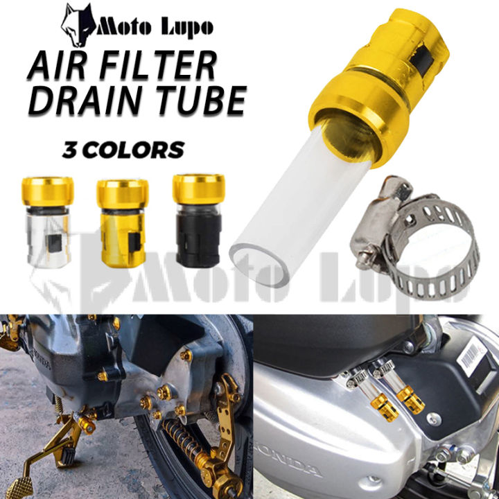 Moto Lupo Motorcycle CNC Air Filter Drain Tube Alloy Head Plug ...
