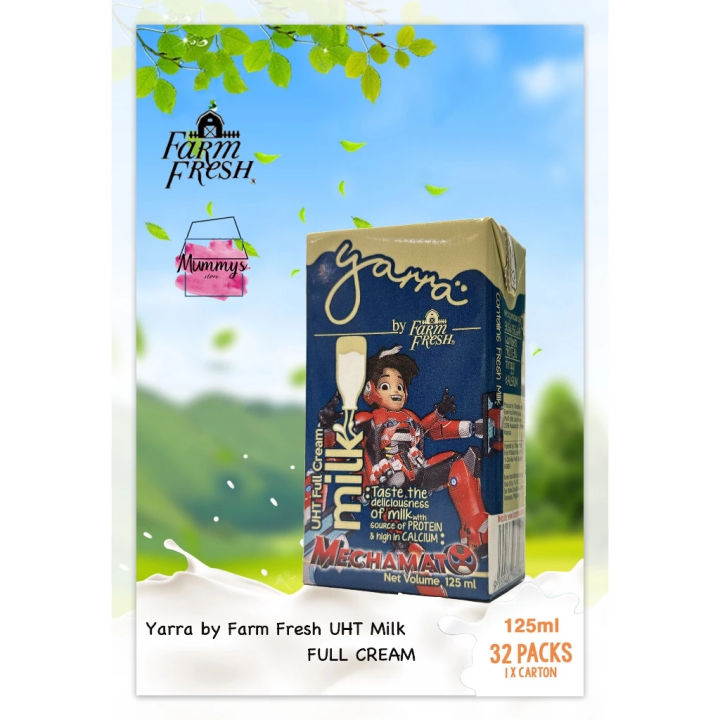 Yarra By Farm Fresh UHT Full Cream Milk 125ml x 32 Packs | Lazada