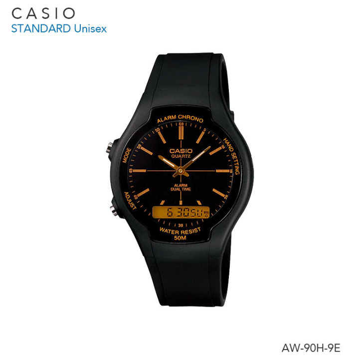 นาฬิกาข้อมือ Casio Analog-Digital Combination รุ่น AW-90H Series รุ่น ...