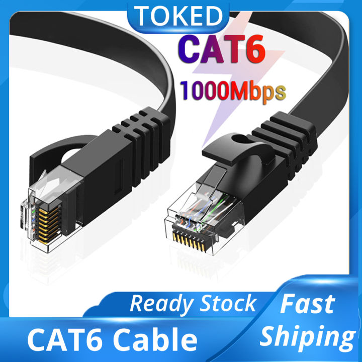 1M-30M CAT6 Lan Cable Flat Fast Cat6 Ethernet Cable RJ45 Outdoor ...