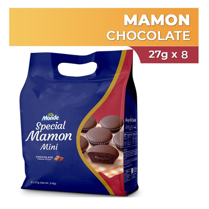 Monde Special Mamon Mini Chocolate Cream-Filled 27g x 8 | Lazada PH