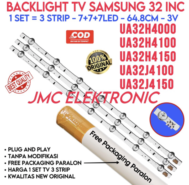 BACKLIGHT TV LED SAMSUNG 32 INCH UA32H4000AR UA32H4100AR UA32J4150AR UA32J4100AR UA32H4150AR ...