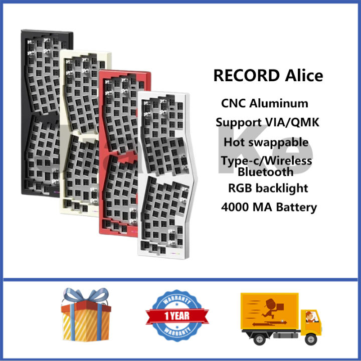 WEIKAV RECORD ALICE Aluminum Mechanical BareBone Keyboard Kit Leaf ...