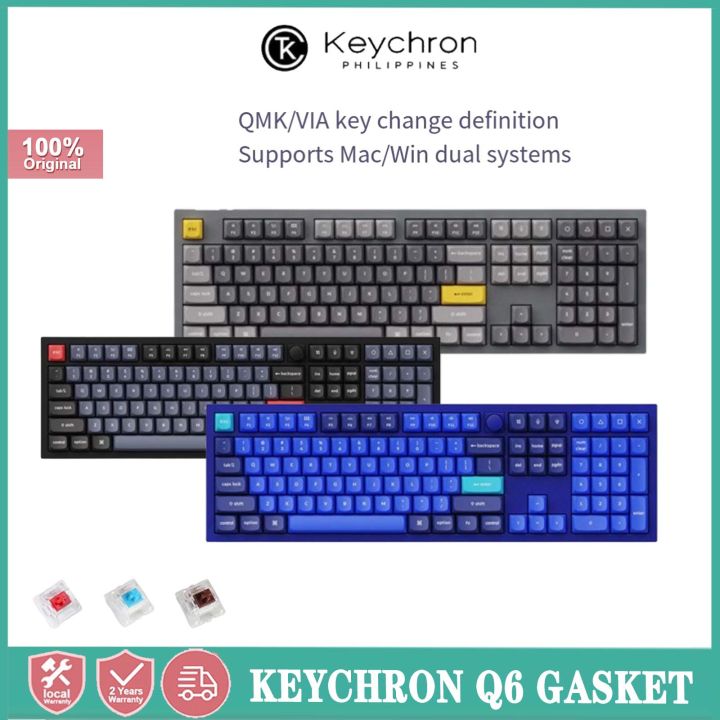 Keychron Q6 Customized Gasket Design Mechanical Keyboard Knob Volume ...