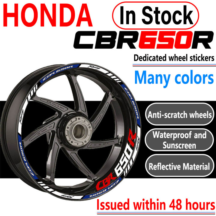 Honda CBR 650 R Wheel Reflective Stickers CBR650R Series Motorcycle ...
