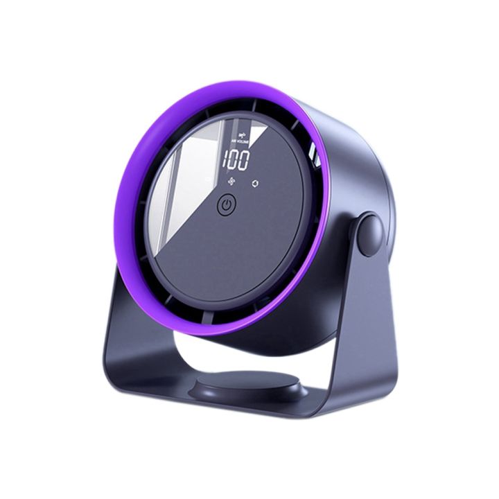 (EBTN) Silent Desktop Electric Fan 360° Rotation Home Office USB ...