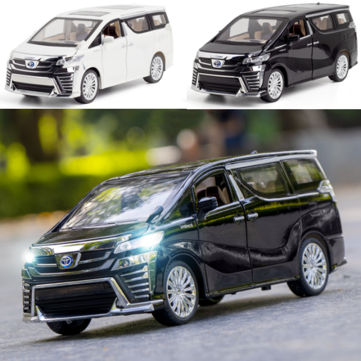 1:24 Toyota Vellfire MPV Alloy Car Model Sound and Light Pull Back ...
