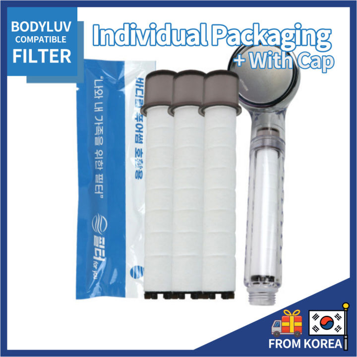 BODYLUV Shower Head Compatible Filter(6ea, 12ea) - Individual Packaging ...