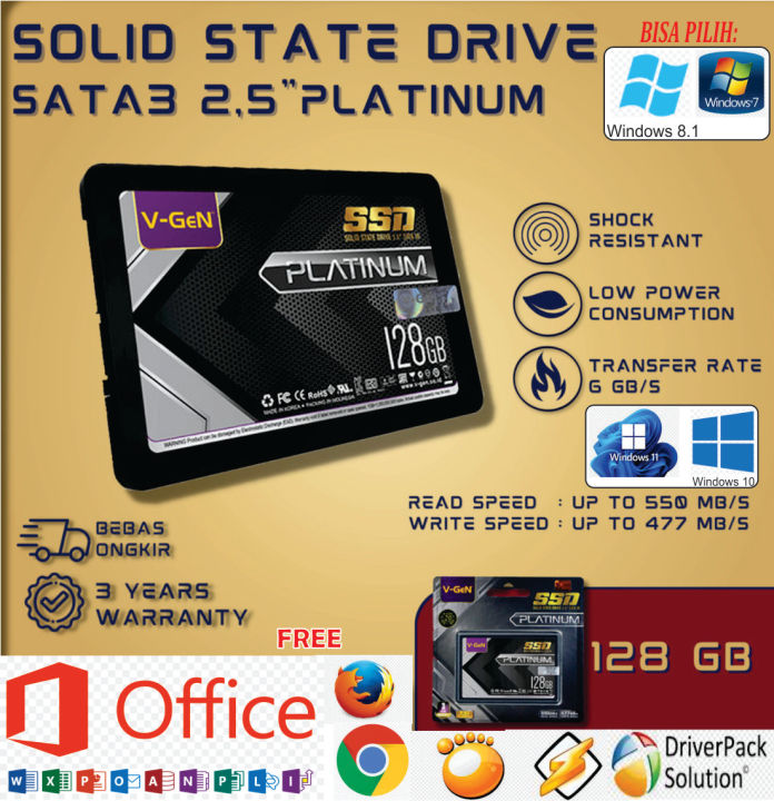 SSD SIAP PAKAI VGEN PLATINUM 128GB 256GB 512GB 1TB | Lazada Indonesia