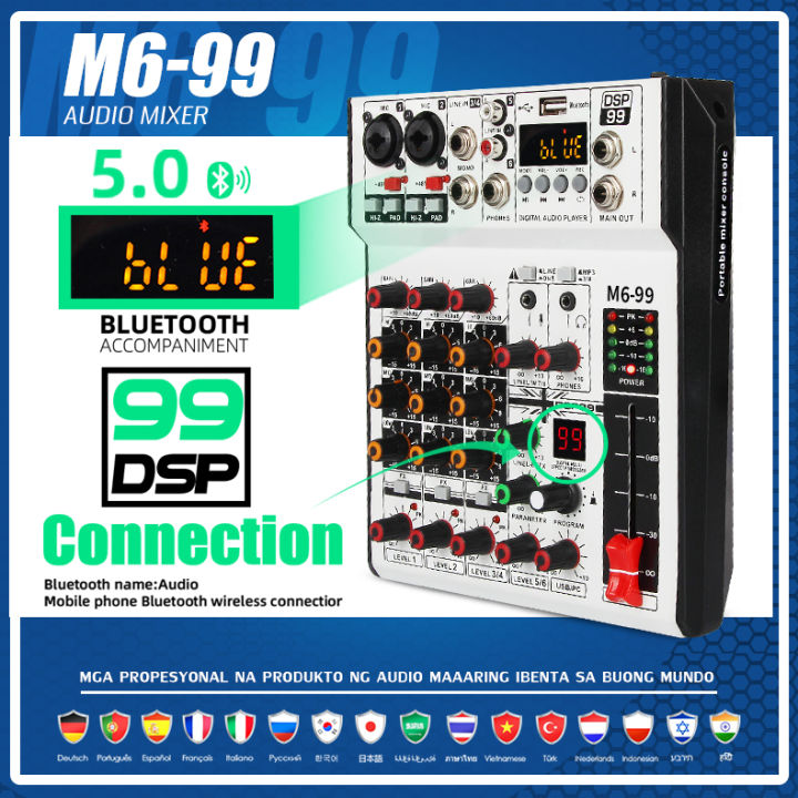 M6-99 /M8-99Professional Audio Mixer 6-channel na built-in na DSP99 ...