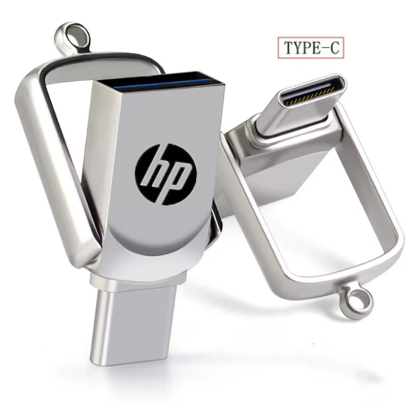 HP 1TB 2TB 2 in1 Mini OTG Type-C Pen Drive Mobile Phone PC Pendrive Flash Drives External Drive ...