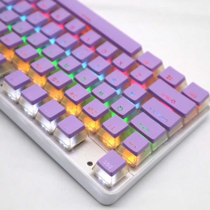 104 Keys Abs Pudding Keycap Two Color Injection Oem Profile Diy Keycaps For Gateron Cherry Mx