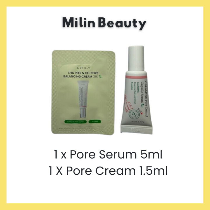 Axis-Y Mini Pore Kit (LHA Peel & Fill Pore Balancing Cream 1.5ml ...