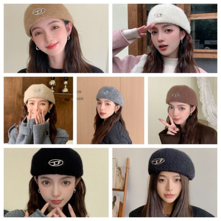 ABRAHAM Y2K Letter D Beret Hat Korean Style Harajuku Octagonal Beret ... ABRAHAM Y2K Letter D Beret Hat Korean Style Harajuku Octagonal Beret ...
