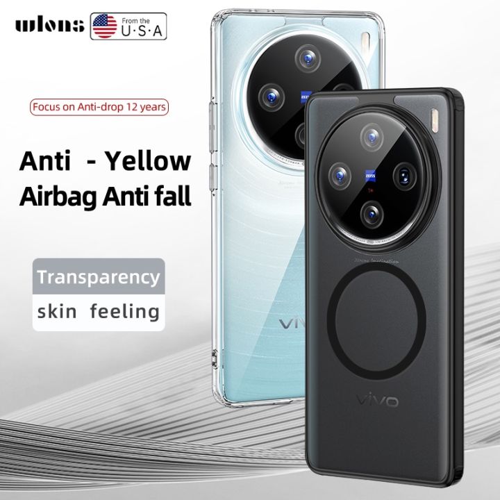 Transparent Magnetic Ice Crystal Armor Phone Case For Vivo X100 Pro ...