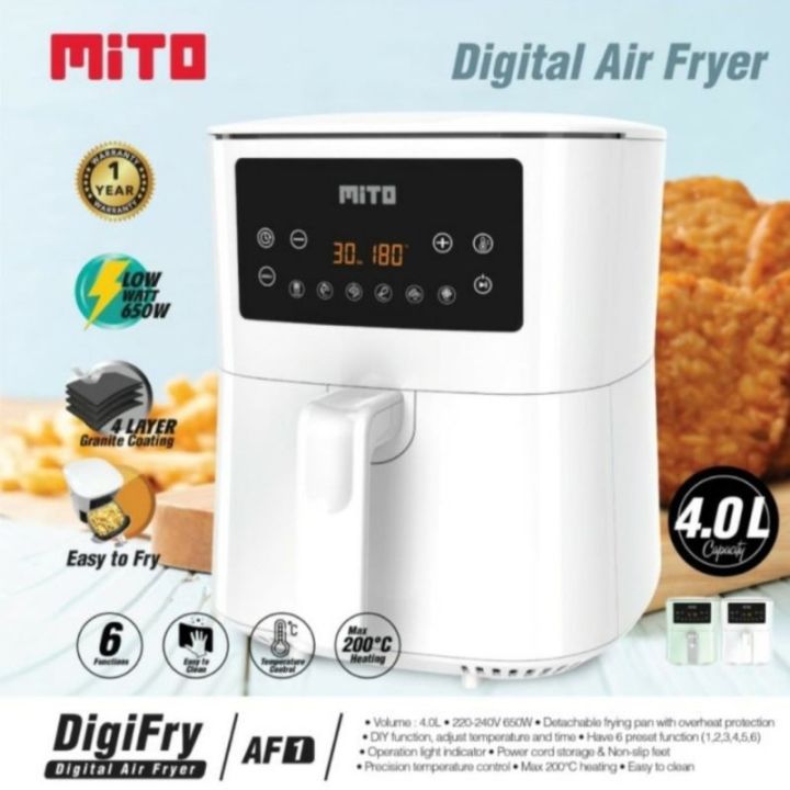 Mito Air Fryer Penggorengan Tanpa Minyak AF1 4Liter Hemat Listrik ...