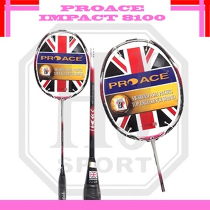 Raket Badminton Original Pro Ace Impact 8100 Bonus Komplit | Lazada ...