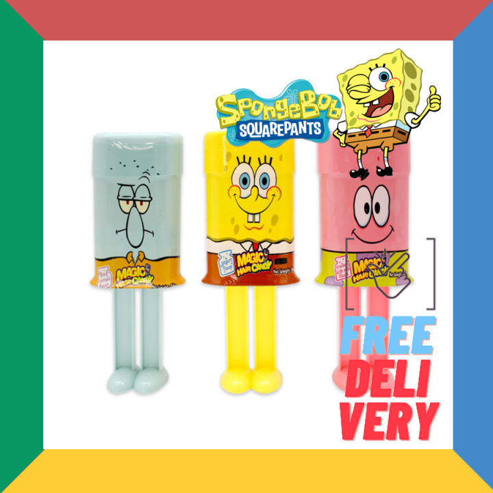 [Spongebob] Magic Hair Candy 3 flavors 32g Spongebob/Patrick/squidward ...