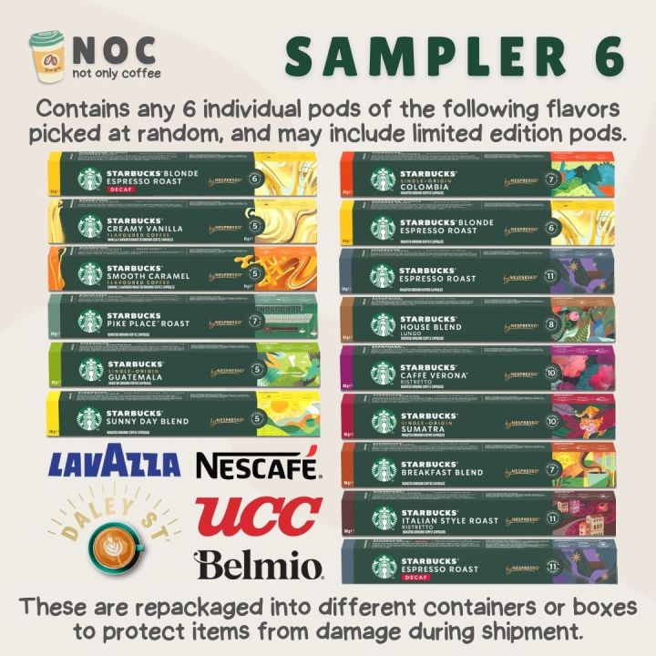 Starbucks Nespresso Compatible Pods and Capsules Sampler Pack | Lazada PH