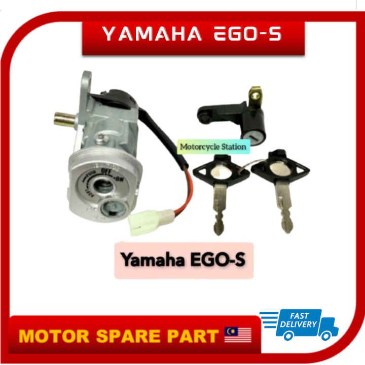 YAMAHA EGO-S MAIN SWITCH SET ASSY KUNCI SWITCH STARTER MAINSWITCH SET ...