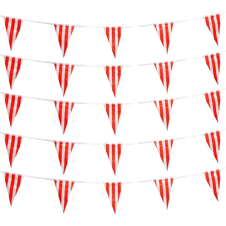 [HOT MZXOOWWXBH 542] Carnival Circus Banner Flag Red And White Striped ...