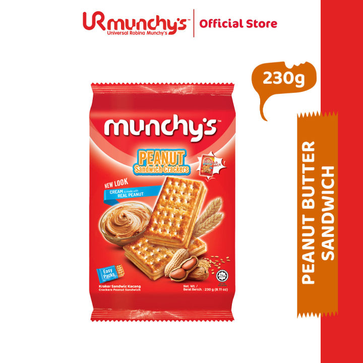 Munchys Crackers Peanut Sandwich 230g | Lazada