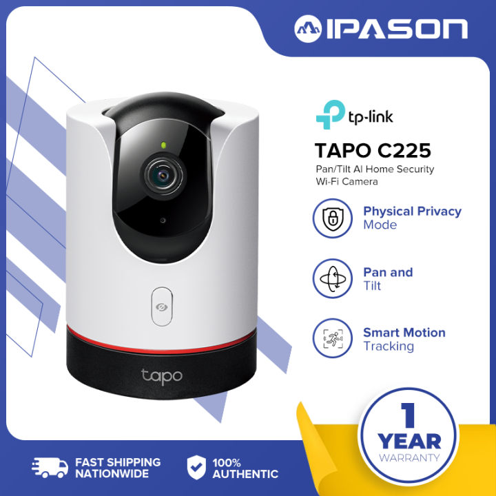 Tp-Link Tapo C225 Pan/Tilt AI Home Security Wi-Fi Camera Smart AI Detection and Notification ...