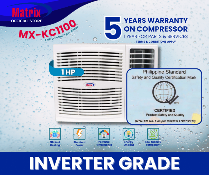 Matrix Aircon Shop - Mx-KC1100 Matrix 1HP Window Type Air Conditioner ...