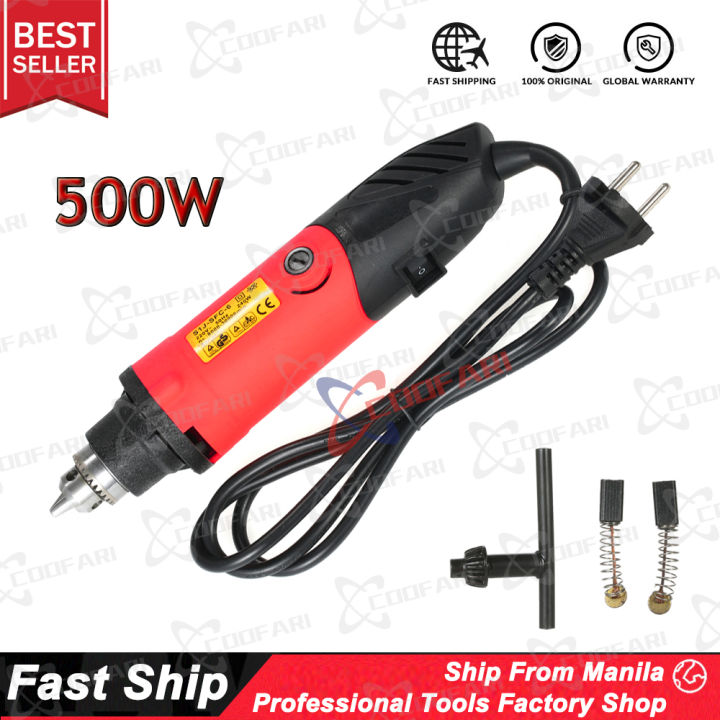 500W 6mm Mini Electric Die Grinder Accessories Regulating Speed Drill ...