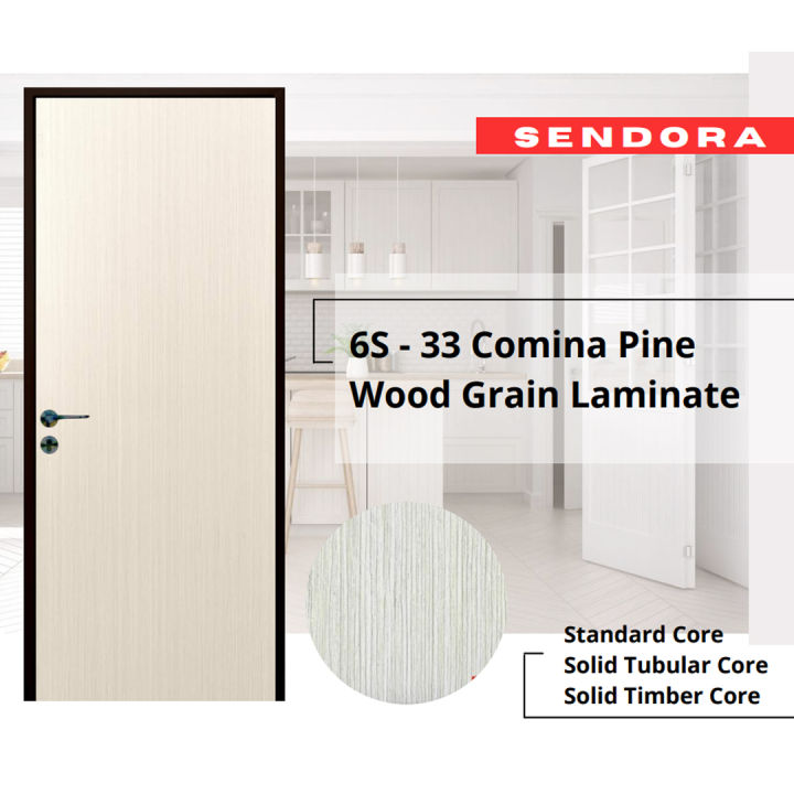 (PRE ORDER) SENDORA 6S VINYL LAMINATED DOOR 3ft X 7ft / WOODEN DOOR ...