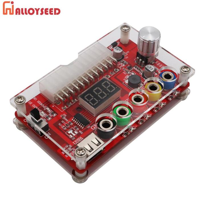 Atx 24/20 pin DC power breakout board module with shell adj transparent ...