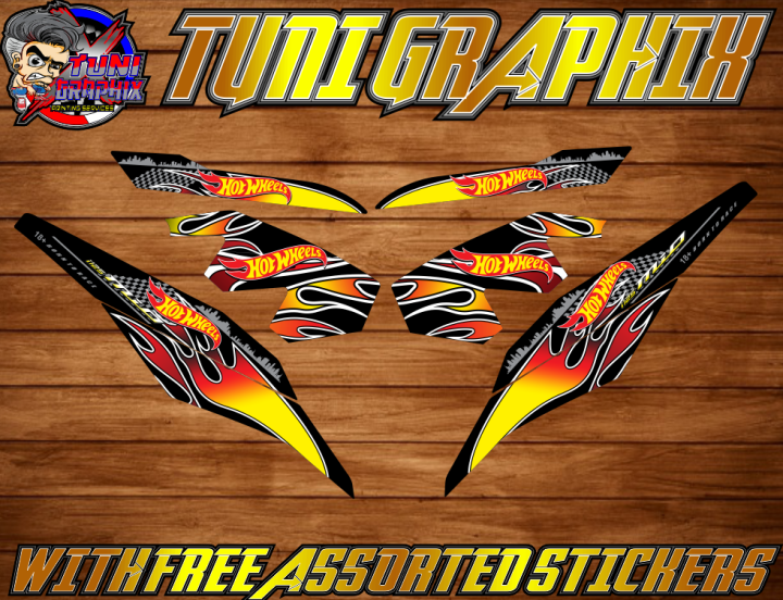 MIO I 125 HOTWHEELS EDITION STICKER DECALS | Lazada PH