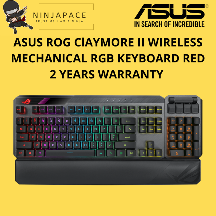 ASUS ROG ClAYMORE II WIRELESS MECHANICAL RGB KEYBOARD 2 YEARS WARRANTY ...