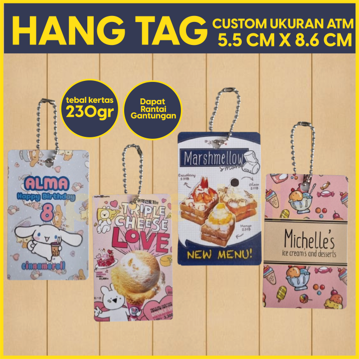 Label Hang tag ULTAH / Label Hangtag Baju / Hang Tag Baju / Hang Tag ...