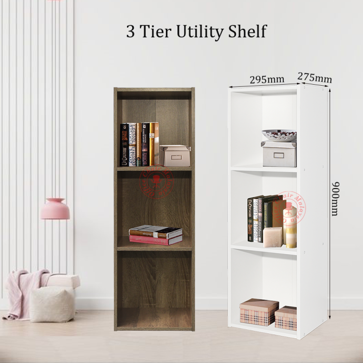 💥Ready Stock💥 DIY 3 Tier Bookshelf / 4 Tier Bookshelf / Book Storage ...