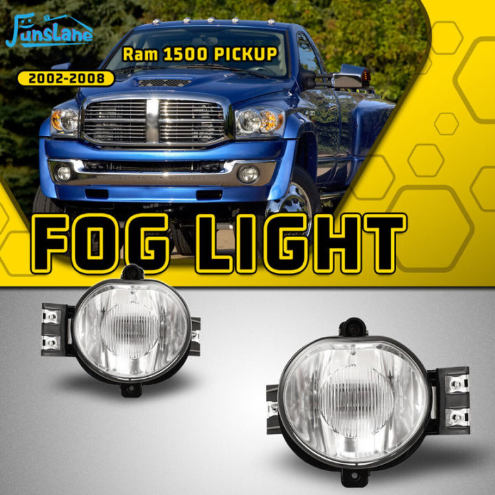 FunsLane 2Pcs Front Bumper Fog Lights Waterproof Clear Lens Fog Lamp ...