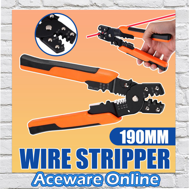 7" MULTI-FUNCTIONAL WIRE STRIPPER CRIMPING PLIER PLIERS CUTTER WAYAR ...