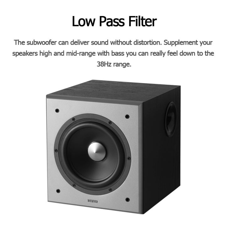 ของแท้ 100% Edifier T5 Powered Subwoofer Powerful distortion-free bass ซับวูฟเฟอร์ 8 inch ลำโพง ...