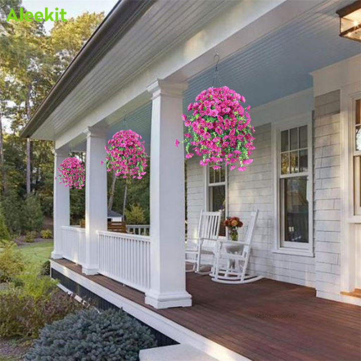 Artificial Morning Glory Hanging Flowers Flower Garland Holiday Winter ...