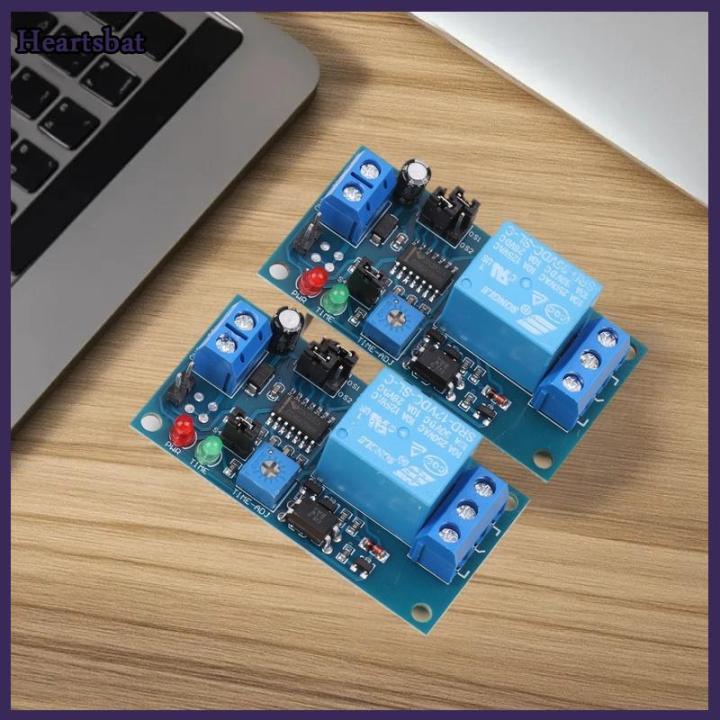 [Heartsbat] Adjustable Time Delay Relay Module 5V 12V DC Turn On Delay ...