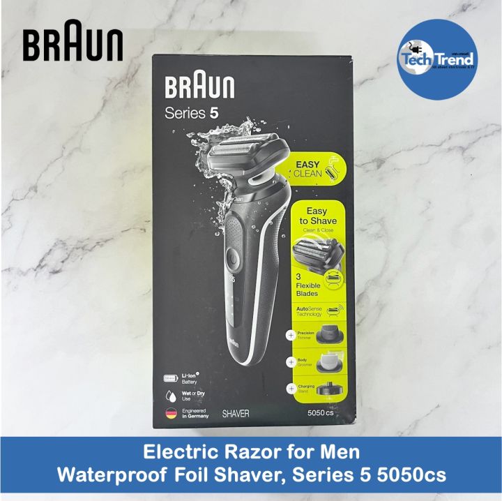 (Braun) Electric Razor for Men, Waterproof Foil Shaver, Series 5 5050cs ...