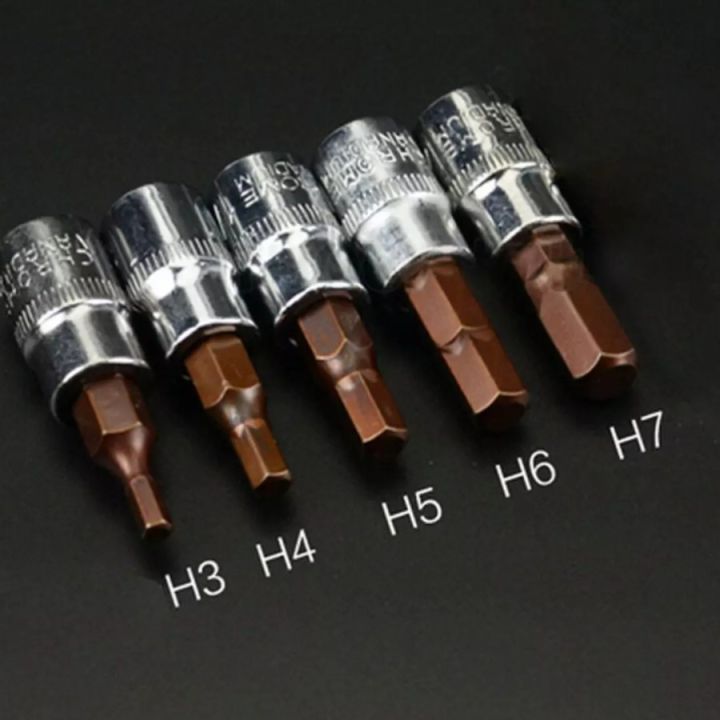 Set 5pcs Mata Shock Kunci L hexagonal Drive 1/4 inch | Lazada Indonesia