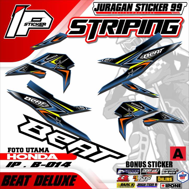 Striping BEAT DELUXE- Sticker Striping Variasi List HONDA BEAT DELUXE ...